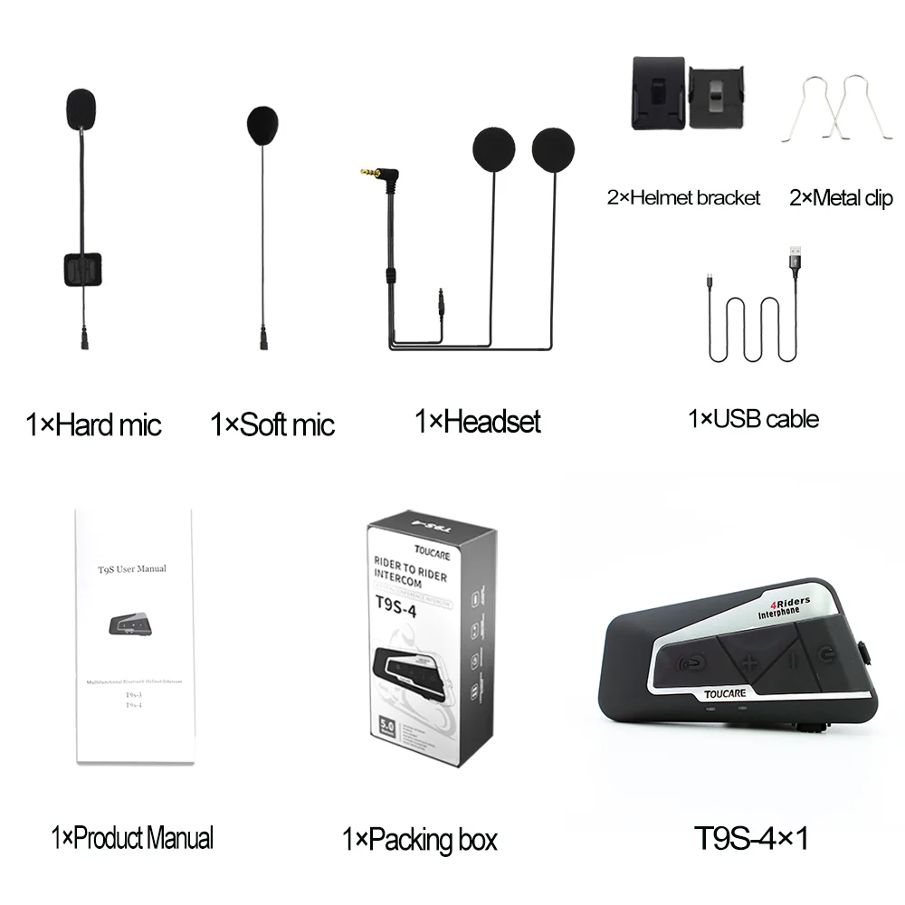Advanced Intercom System 1200m Helmet Bt Motorcycle Bluetooth Intercom ...