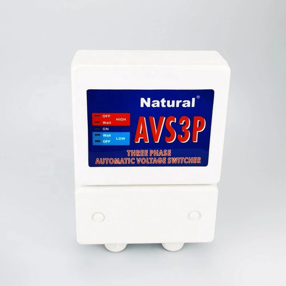 Natural 3 phase automatic voltage switcher AVS 3P ac voltage regulator Single Phase voltage ...
