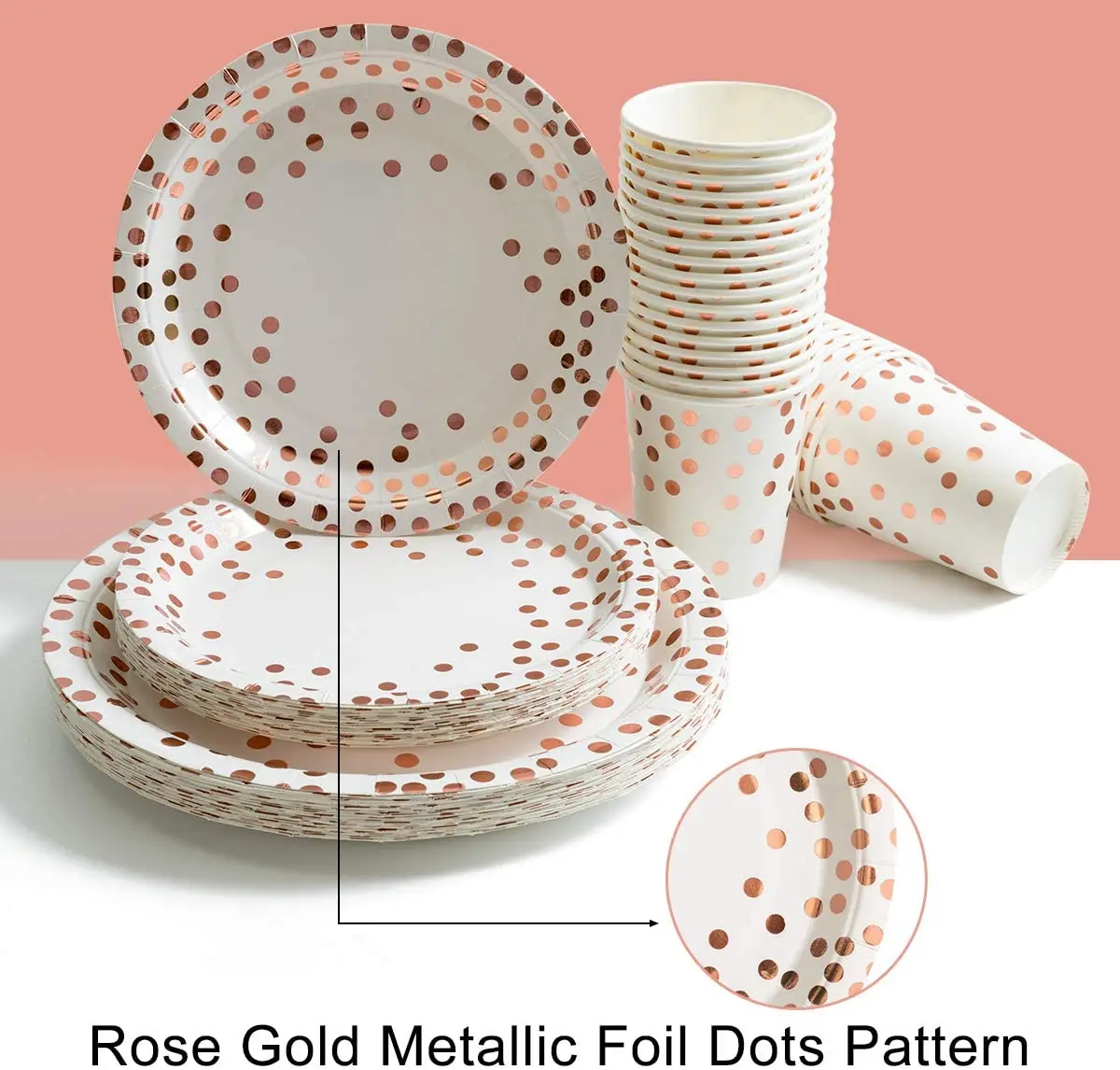 24 Guests Birthday Party Disposable Tableware Set Paper Plate Set 9inch ...