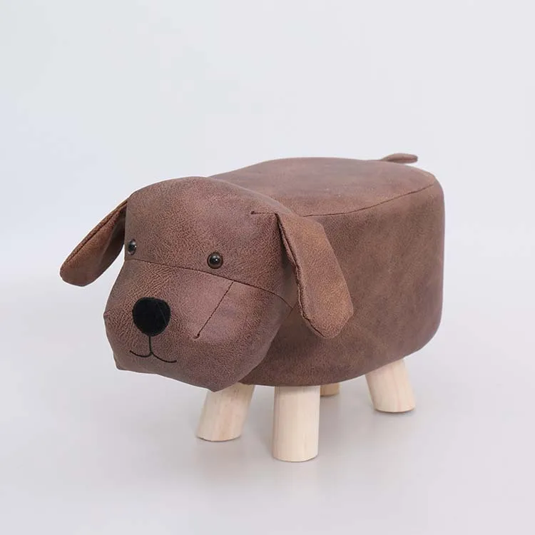 2021 Cartoon Pouffe Cute Portable Wooden Animal Stool Anime Folding ...