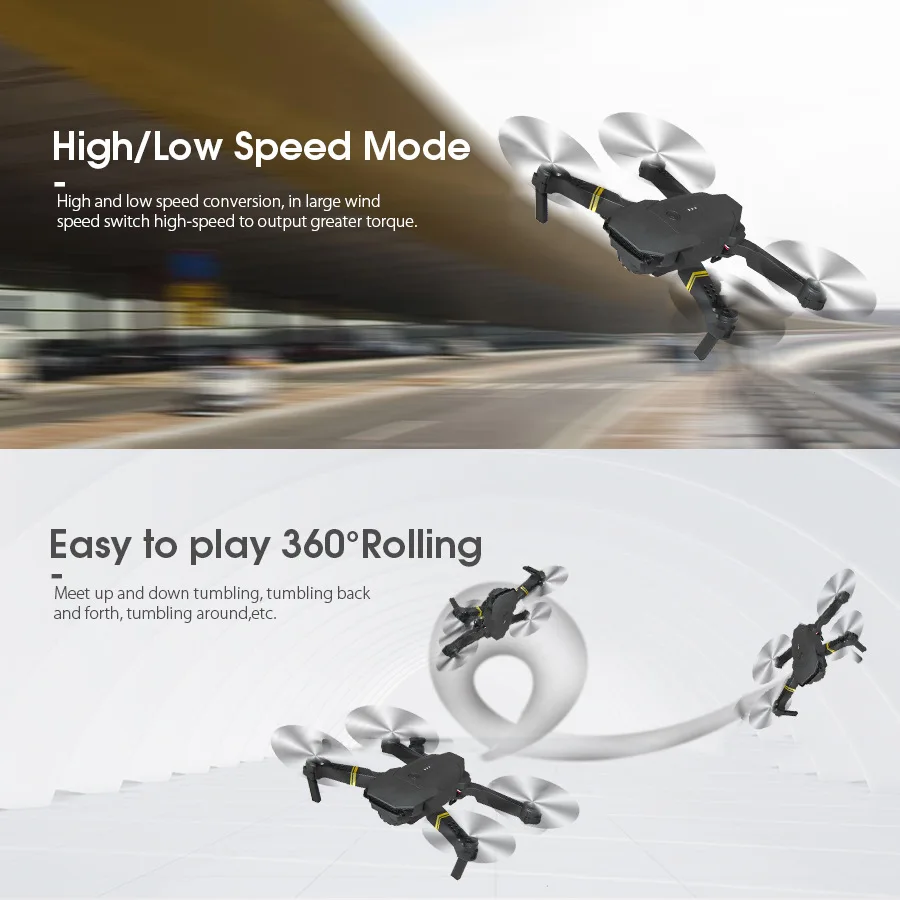 Drop Shipping E58 Wifi Fpv With Wide Angle Hd 4k Camera Hight Hold Mode ...
