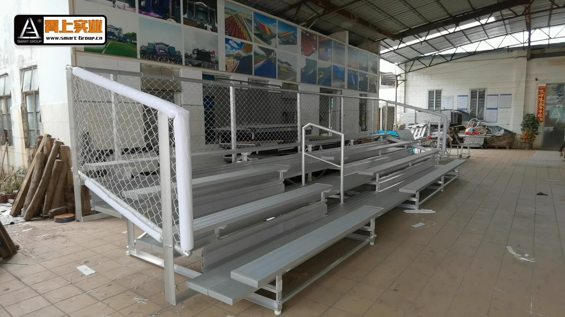 6 Row Outdoor Aluminum Bench Bleacher - Buy Bench Bleachers,Aluminum ...
