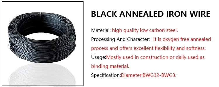 BWG16 BWG 18 Black Annealed Tie Wire - Durable & Versatile