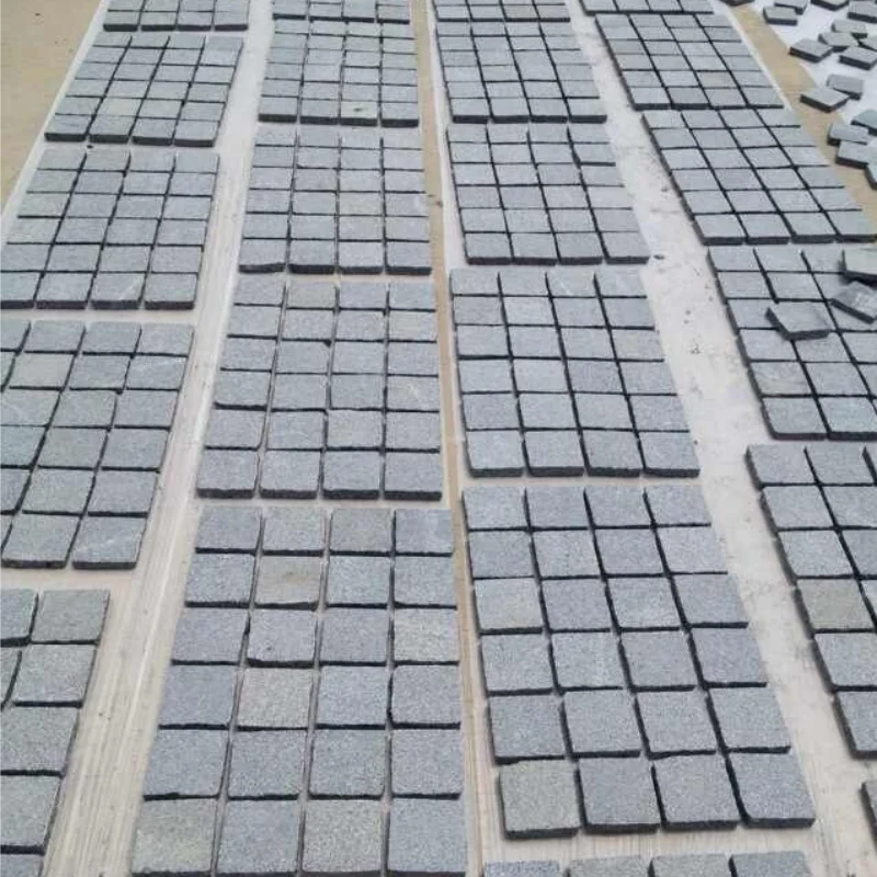 Natural Dark Grey Granite Patio Pavers G654 Tumble Granite Driveway ...