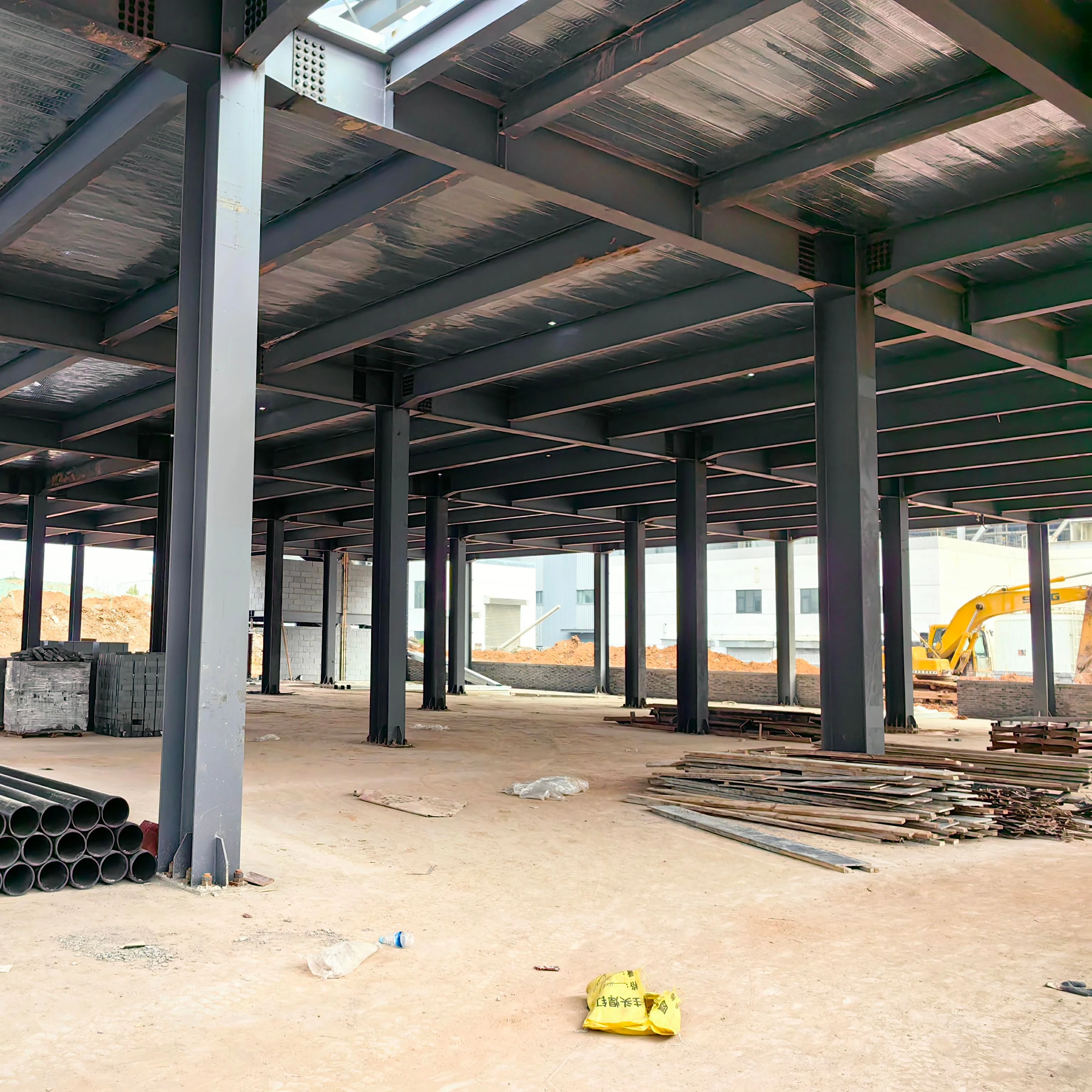 Light-Weight Multistory Steel Building Structure Prefabricated Metal ...