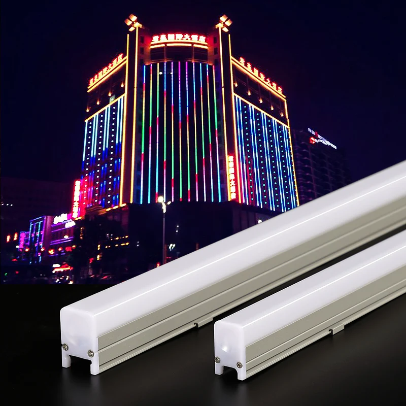 Outdoor building display cube led screen dmx linear Pixel Tube rgb ...