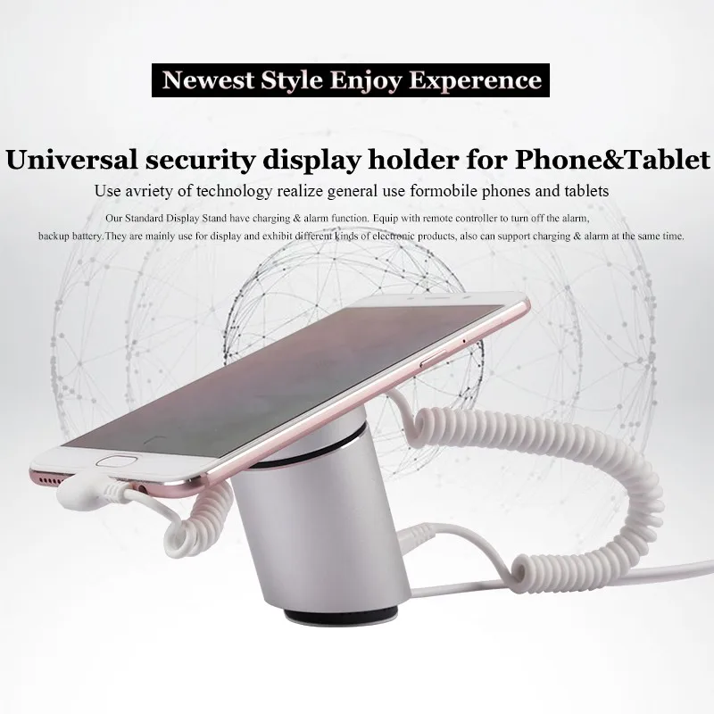 Mobile Phone Security Display Stand Cable Lock Violent Destroyed Alarm ...
