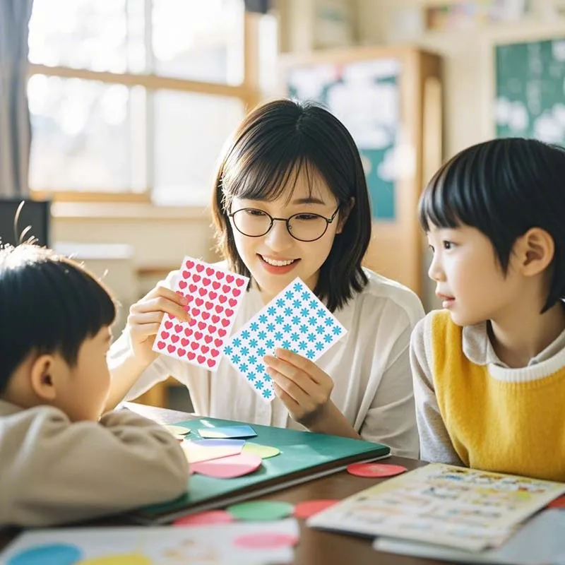 Custom Teacher Roll Reward Chart Stickers Role Heart Flower Hologram ...