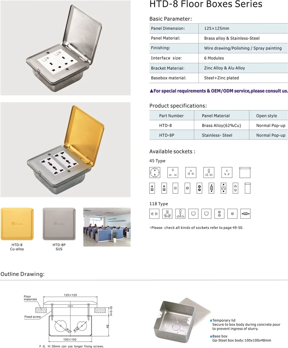 Pop-up Golden Floor Socket Boxes Eu Power Socket With Two Hole - Buy ...