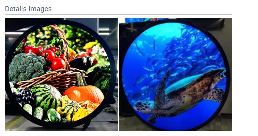 23.6inch Circular Monitor Circular Lcd Screen Modules Round Hd Lcd ...