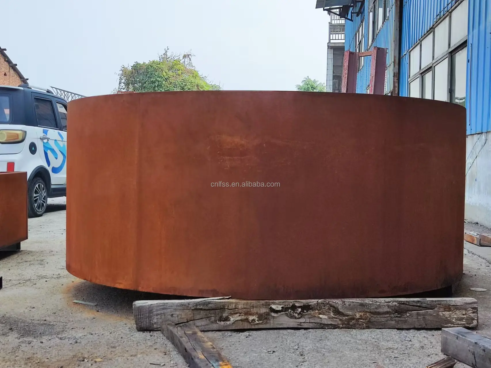 Corten Steel Rust Colour Outdoor Garden Round High Quality Outdoor ...