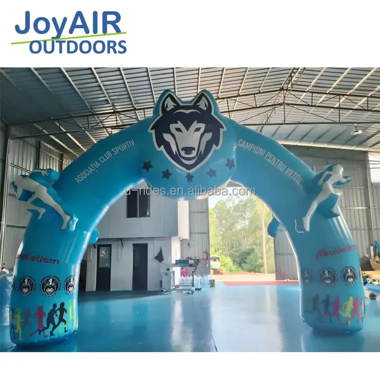 Wholesale Custom 8oz Pvc Inflatable Race Start Finish Line Arch Blue ...