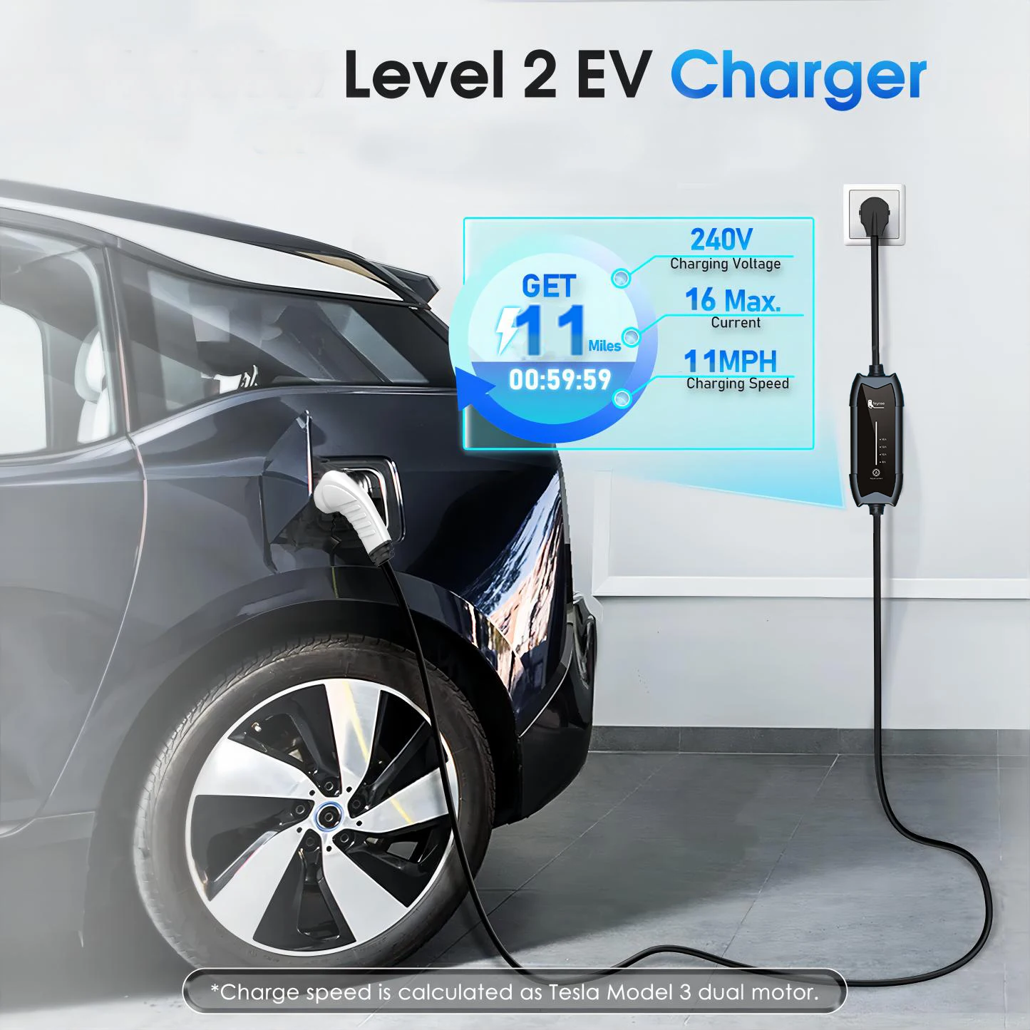 Feyree Portable Ev Charger Electric Car Charger Station Type 1 Type2 ...