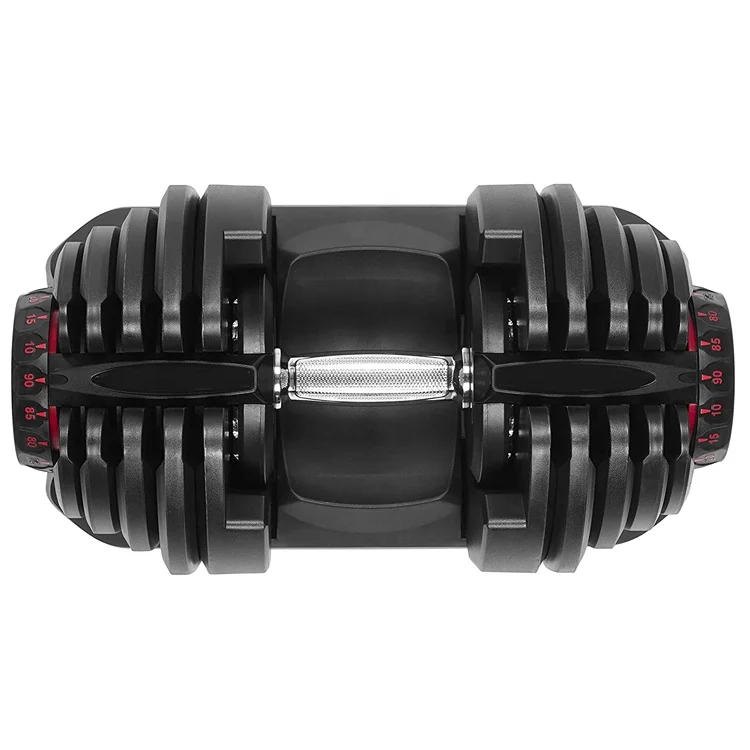 10lb-90lb Adjustable Dumbbells Set Strength Training Weightlifting ...