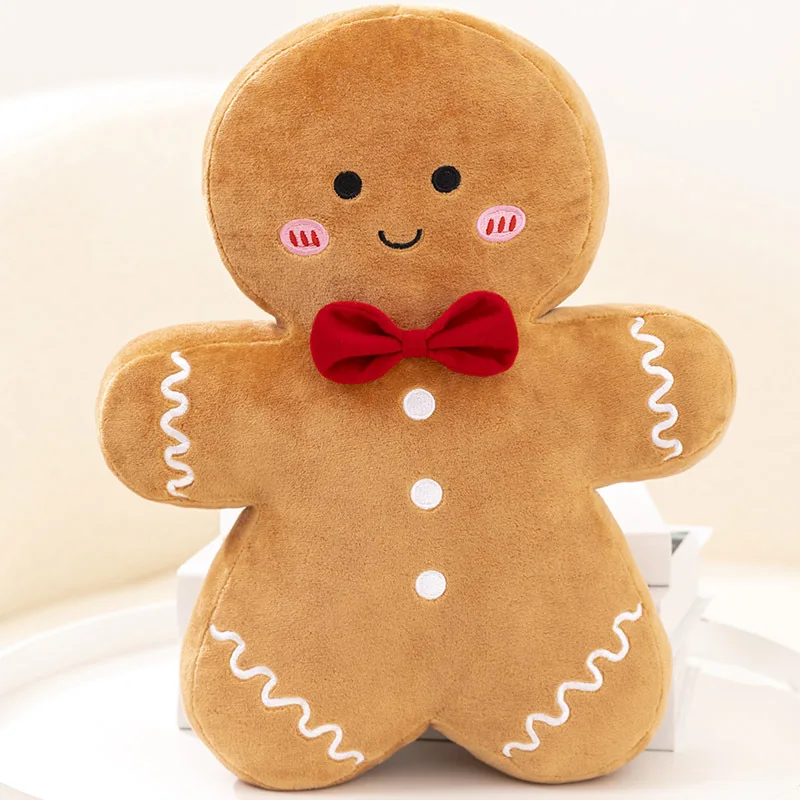 Al Cute Chocolate Gingerbread Man Plush Toy Caramel Gingerbread Man ...