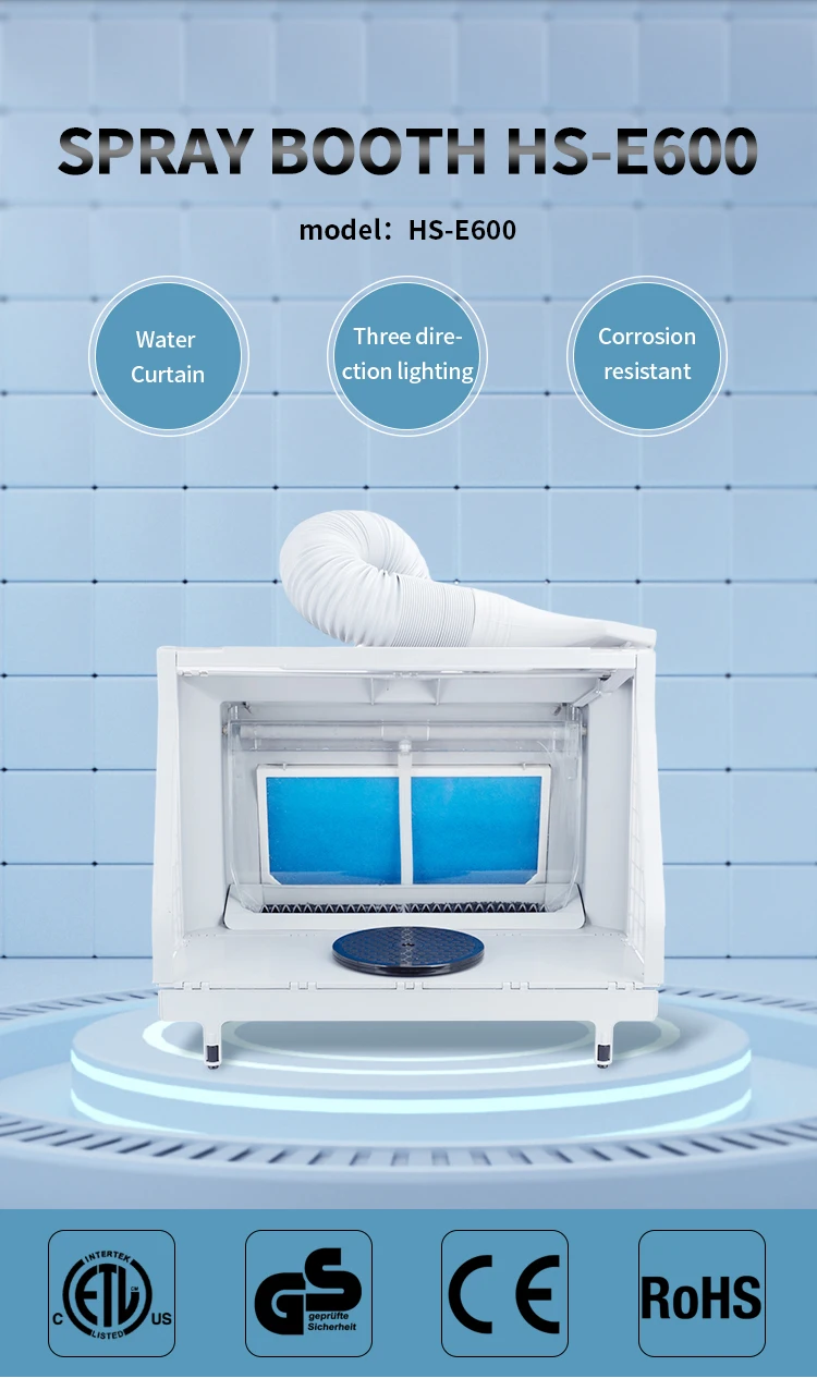 Hs-e600 Portable Airbrush Spray Booth Kit Whlose - Buy Spray Booth ...