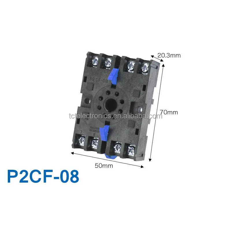 PYF14A/PYF08A/PTF08A Relay base PYF08A PTF08A 8-hole small intermediate ...
