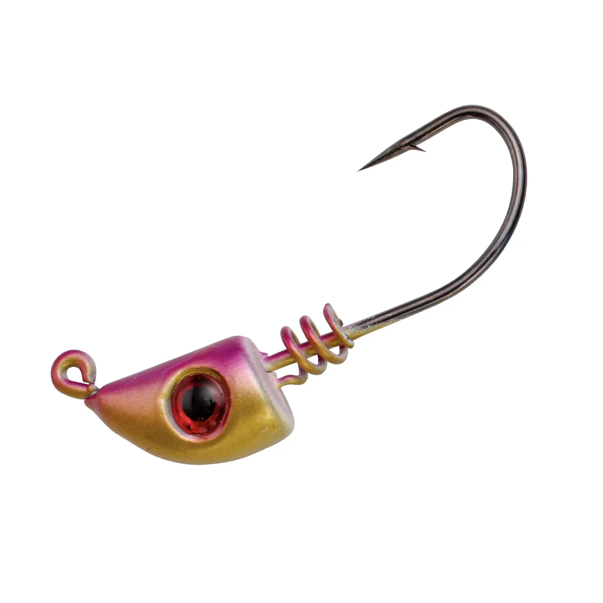 Screw Lock Jig Head Painted Color Fishing Hook Lead Jighead With Spring ...