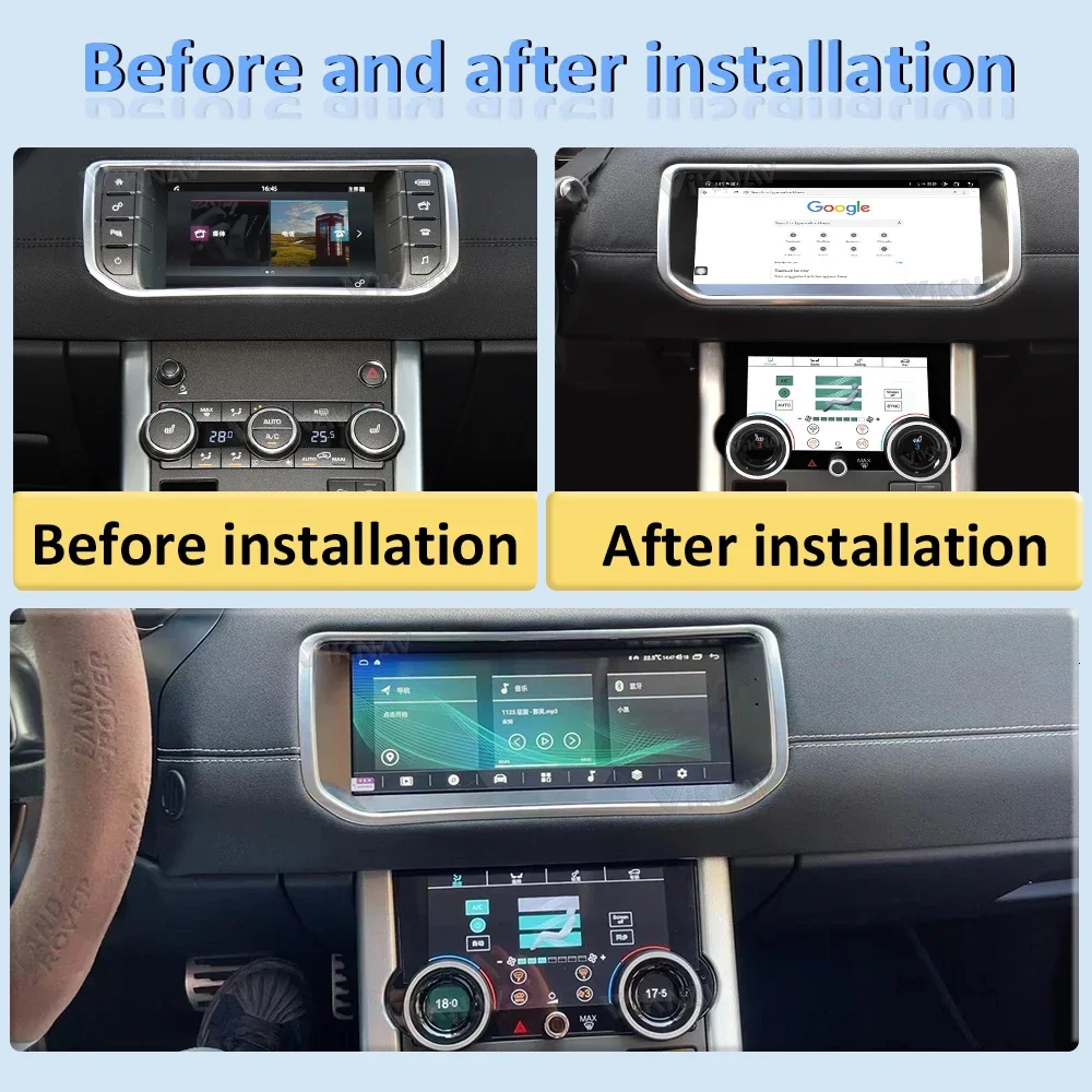 Android 12 Head Unit Dual System for Range Rover Evoque L538 2012-2018 ...