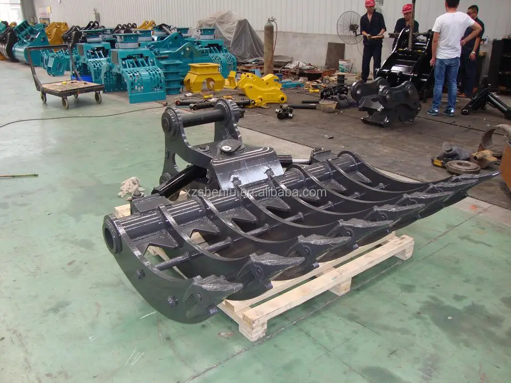 Tilt Root Rake For Excavators Digger Rake Attachment - Buy Tilt Root ...