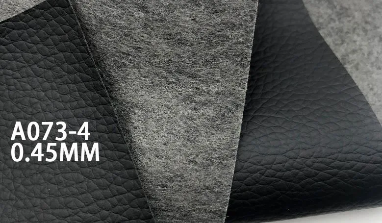 Custom Base Black Emboss Full Grain Texture Vinyl Fabric Material Faux ...