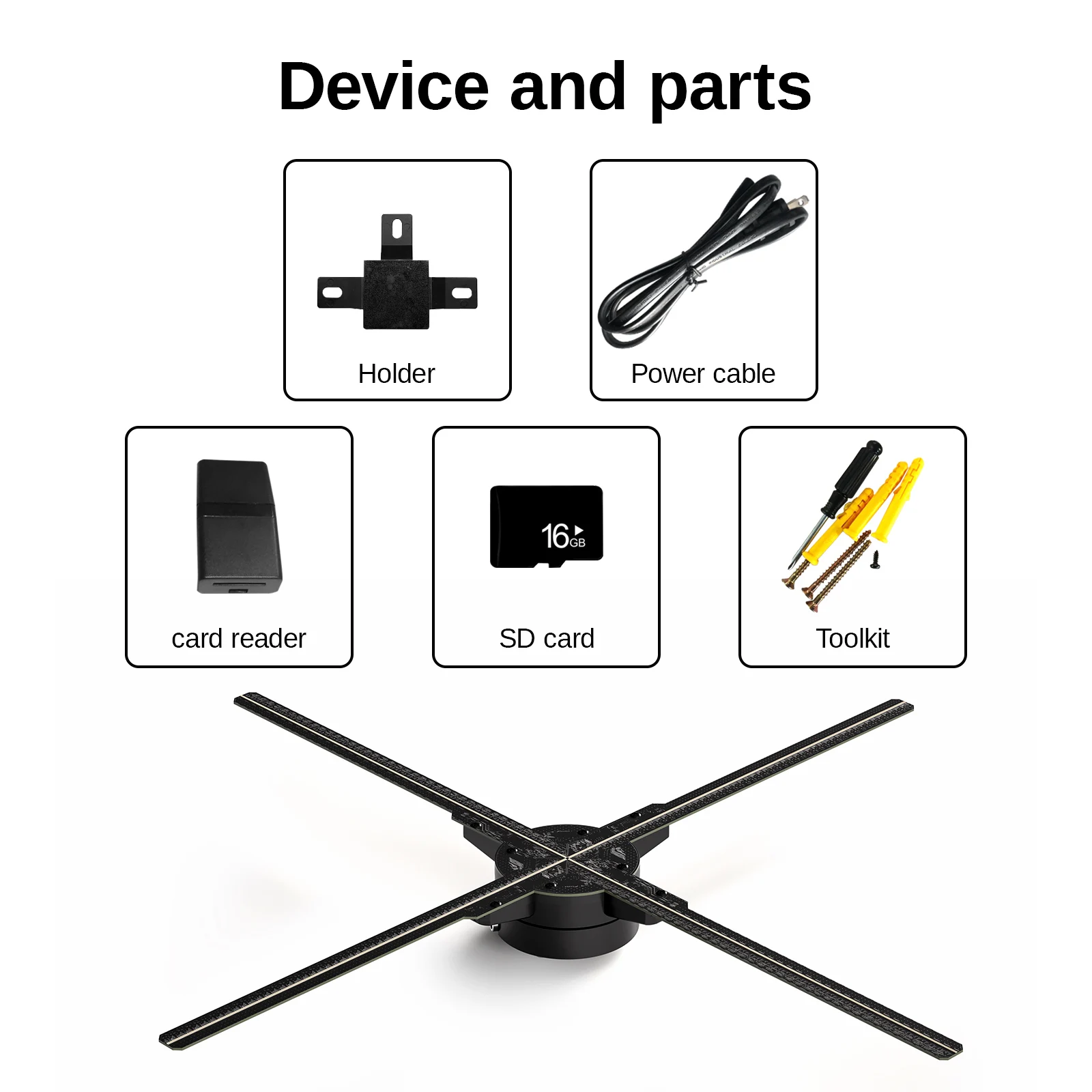 3X3 Outdoor 3D Holographic Display Projector by Faryuan