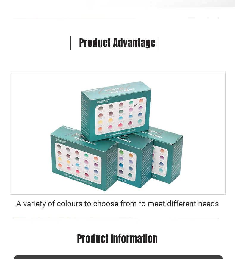 20 Colors Factory Direct Sale Optical Lens Tinting Powders