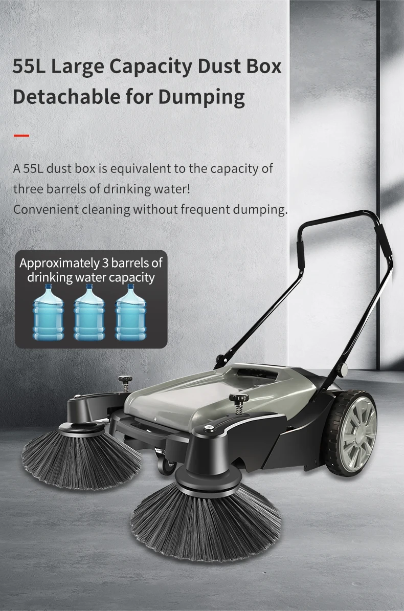 POHIR-55L Hand Push Type Sweeping Machine - Manual Floor Sweeper