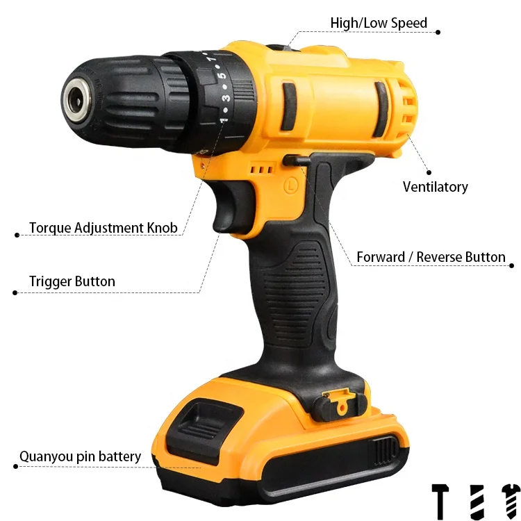 800W Electric Drill - Cordless Drill Machine with Impact