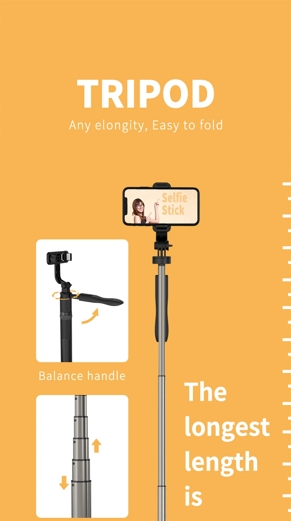 Handheld 360 Degree Flexible Sports Camera Monopod Stand Mobile Phone ...