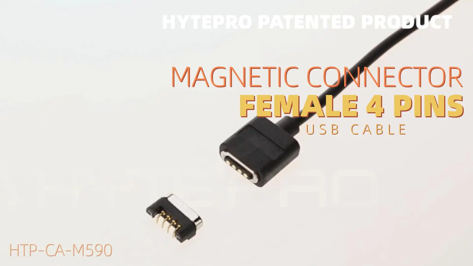 4 Pin Data Female Magnetic Pogo Pin Charger To Usb Female Power Cable ...