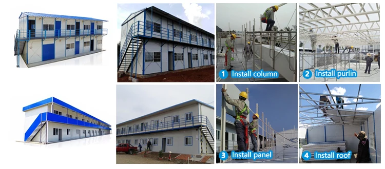 Build Staff Dormitories with 20ft and 40ft Steel Structures