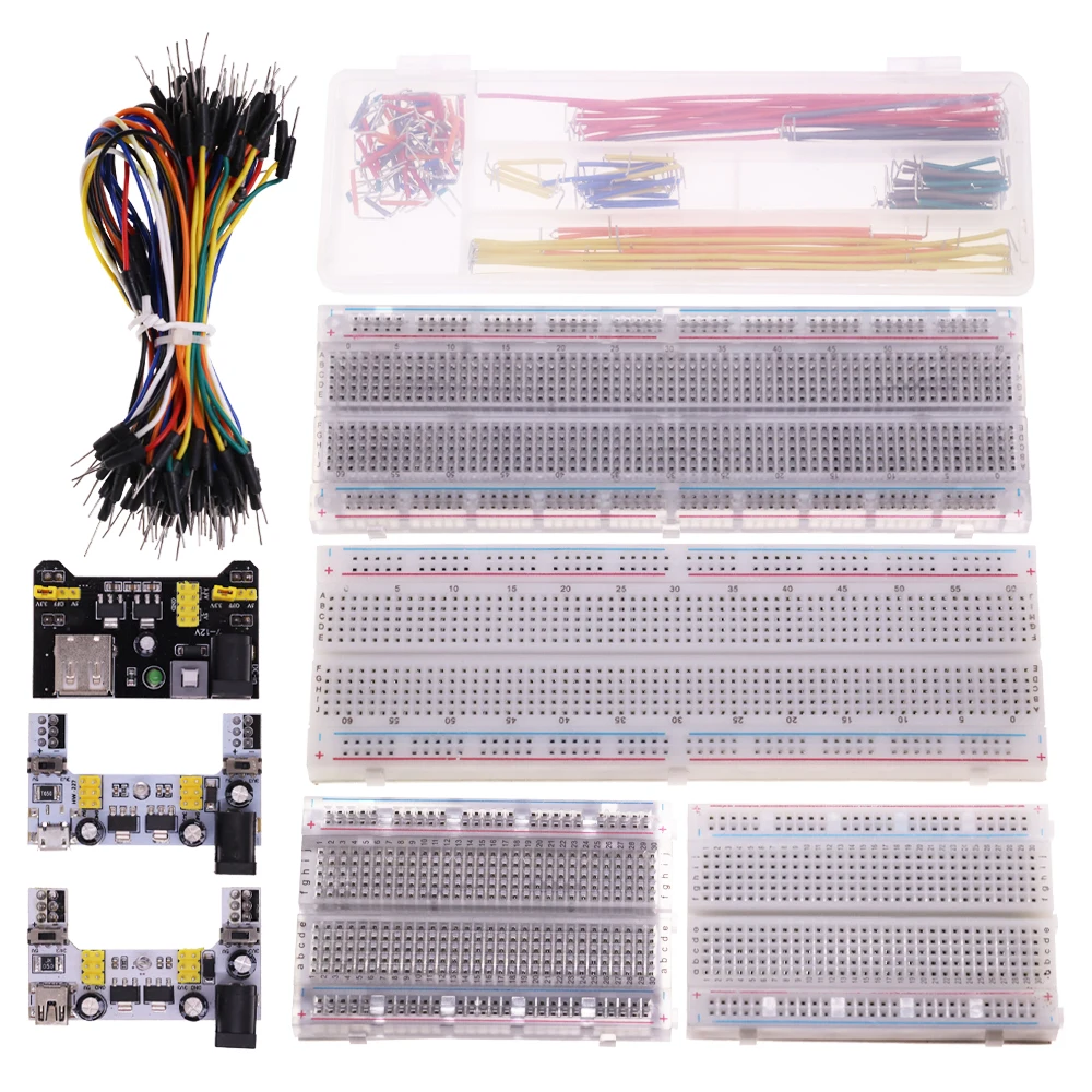 3.3V/5V MB102 Breadboard power module+MB-102 830 points Prototype Bread board for arduino kit ...