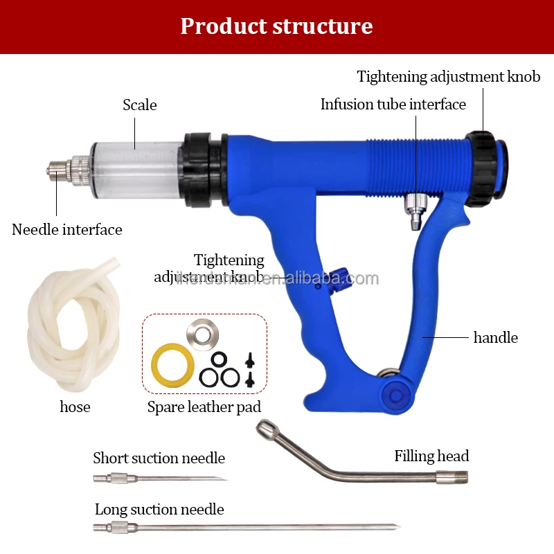 10ml Veterinary Animals Cattle Sheep Goats Pet Poultry Injector Feeding ...