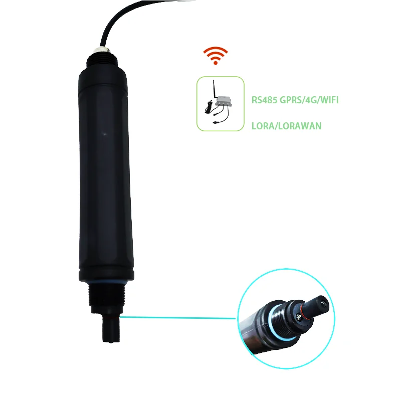 RS485 GPRS 4G LORA LORAWAN Nitrate Temperature 2 in 1 Sensor for Sewage ...