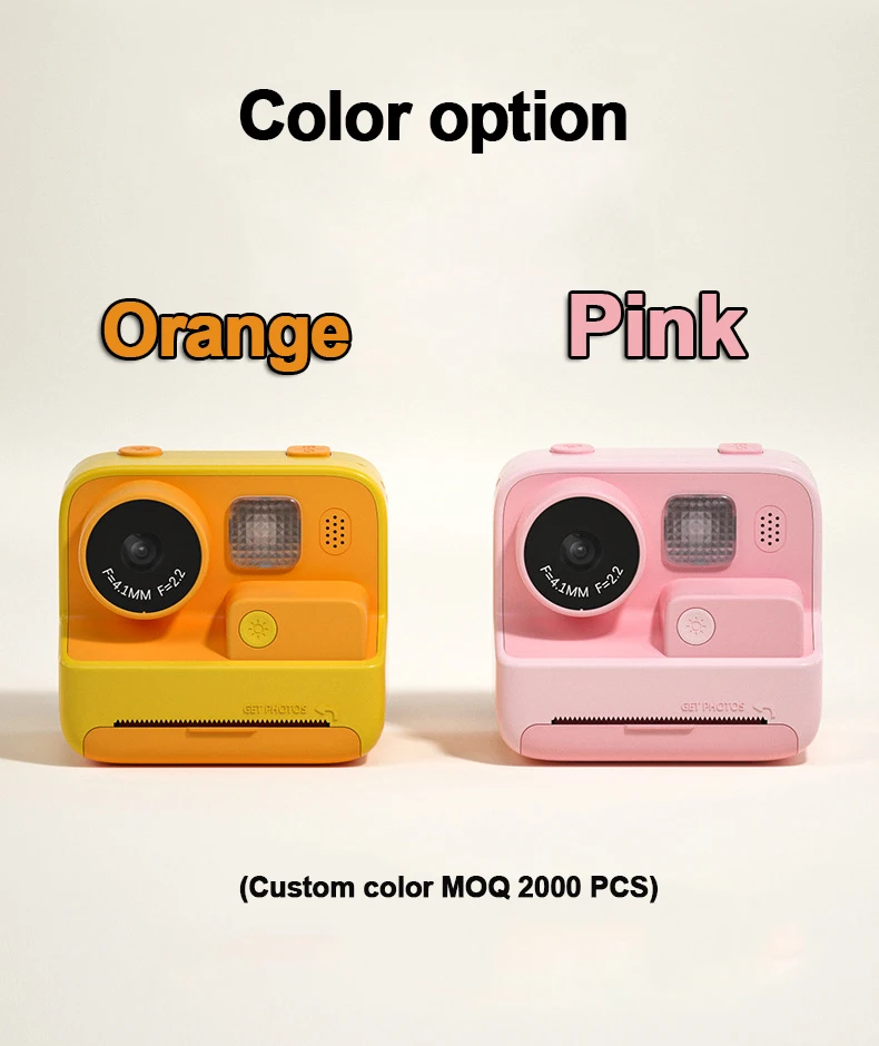 Instant Zero Ink Camera - Fun 1080P Video Recorder for Kids
