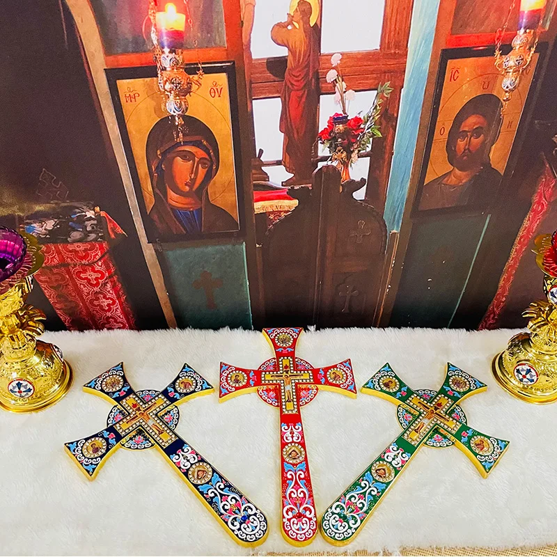 Jesus Crucifix Wall Orthodox Cross Church Decoration Christian Decor ...