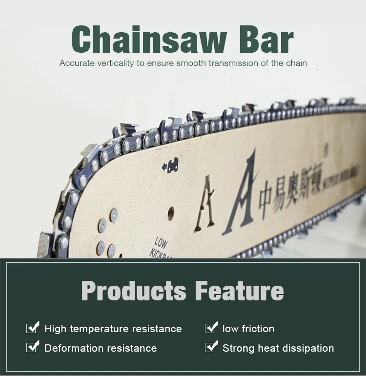 Big Chainsaw Steel Guide Bar - 16", 22", 24", 40"