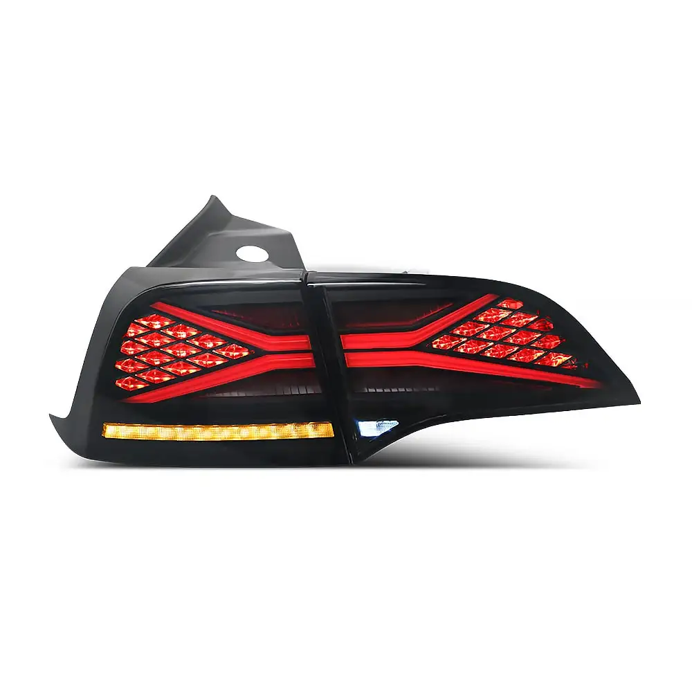Car Taillights Rgb Tail Lights For Tesla Model 3 Y Car Start Up ...