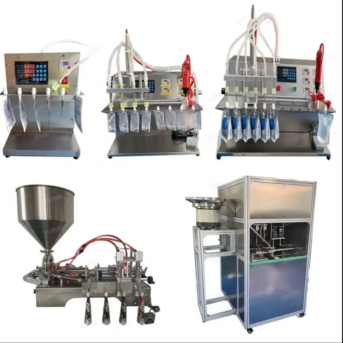 Semi Automatic Doypack Spout Pouch Honey Liquid Sauce Paste Jam Water ...