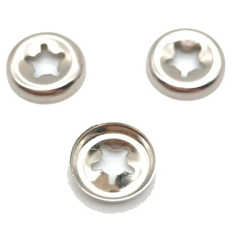 Steel Retaining Push-on Axle Capped Dome Top Fixing Star Lock Washer ...