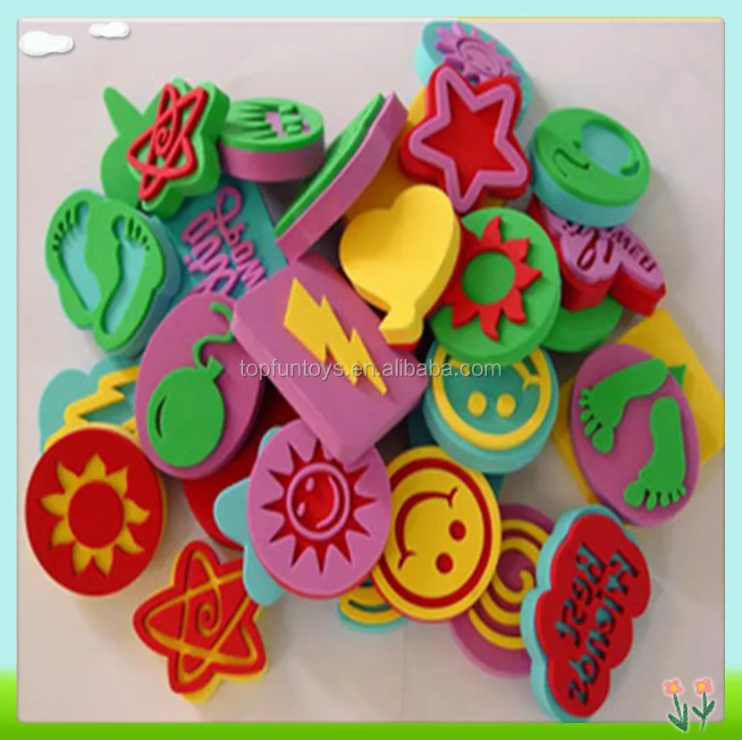 Custom Foam Stamp Eva Toy Stamp For Kids - Buy Eva Stamp,Eva Foam Stamp ...