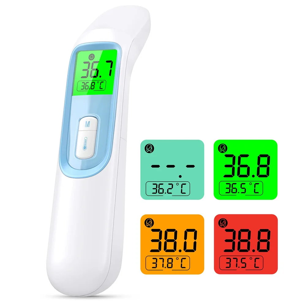 Forehead Thermometer For Adults Kids,Non Contact Touch Infrared Lcd ...
