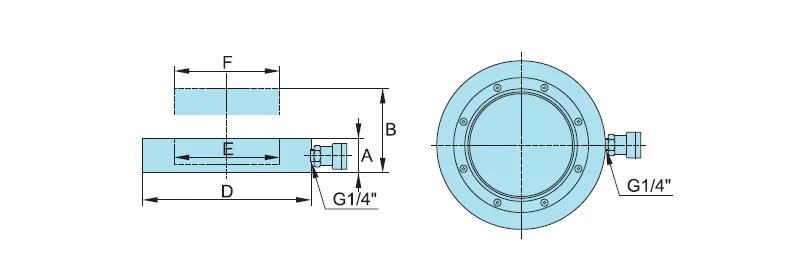 STC Single Acting Pancake Telescopic Hydraulic Jack