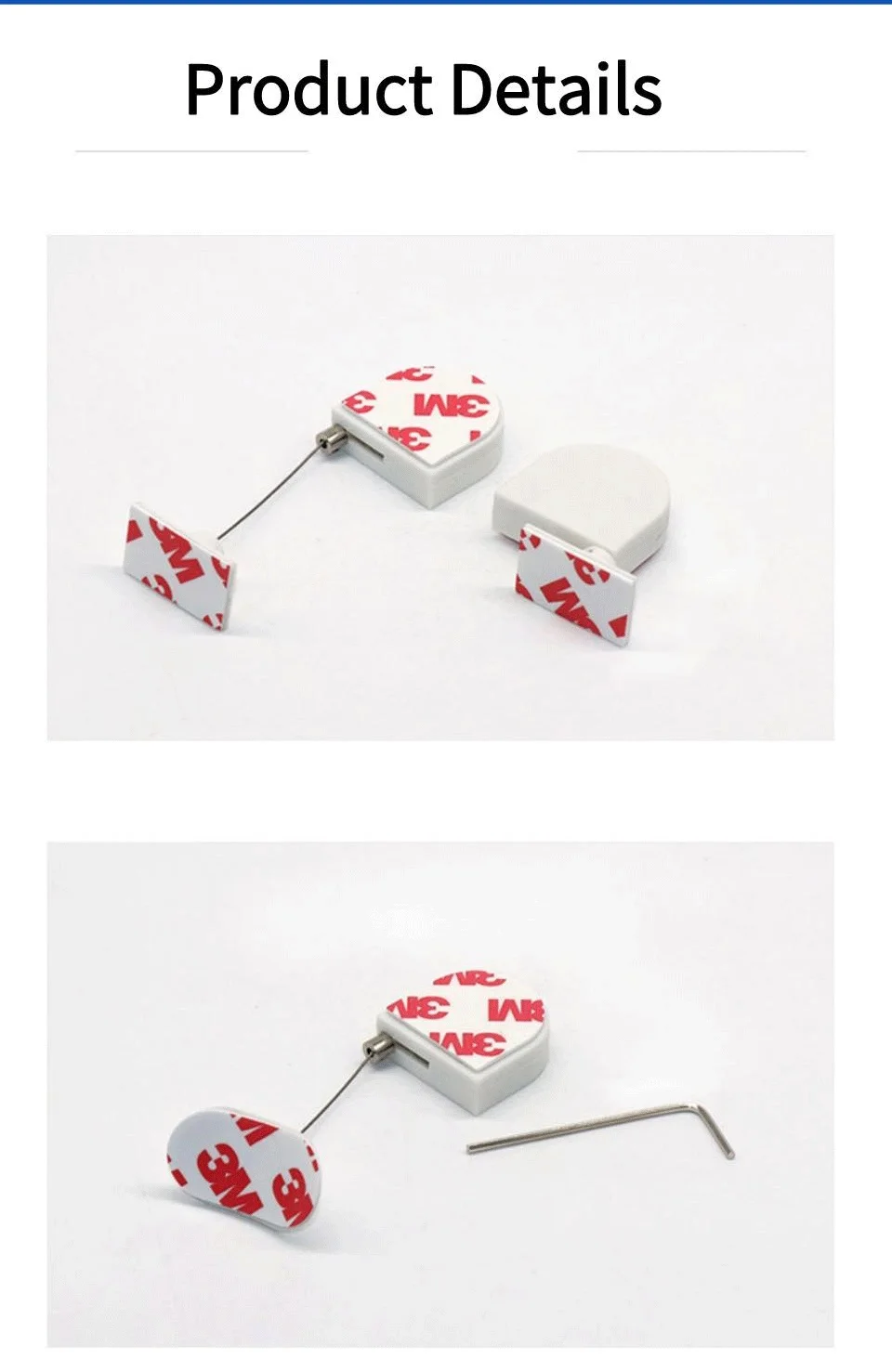 Tocvue Micro Retractable Anti Theft Pull Box Plus Adhesive Abs Plate ...