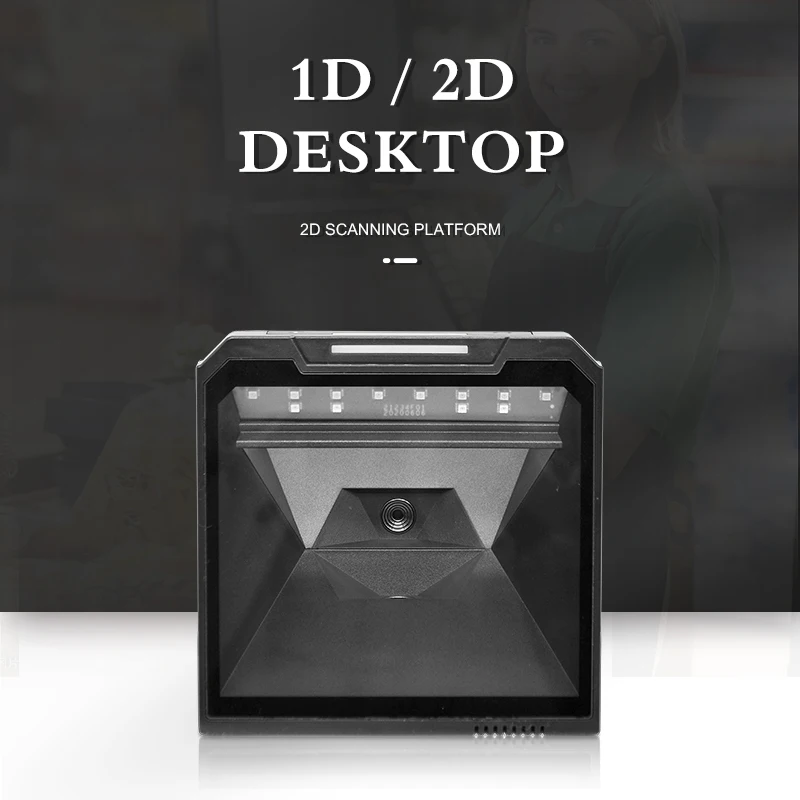 Xb-8808h Syble Vertical Square Scanner 2d Qr Code Omnidirection Desktop ...