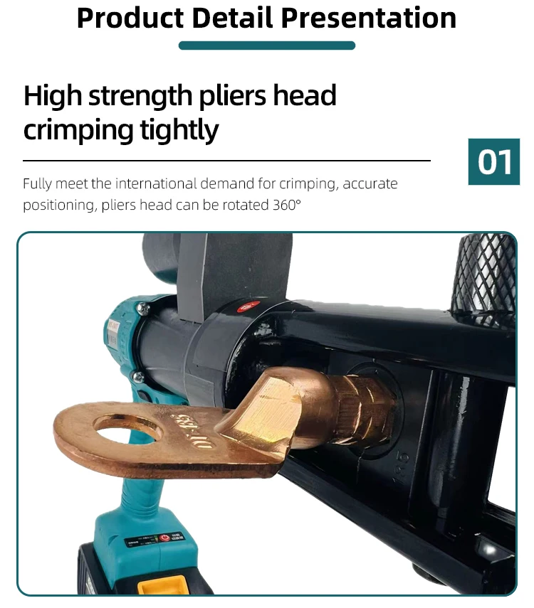 ME-240T Electric Press Tool for Cable Lugs Hydraulic Pliers Battery ...