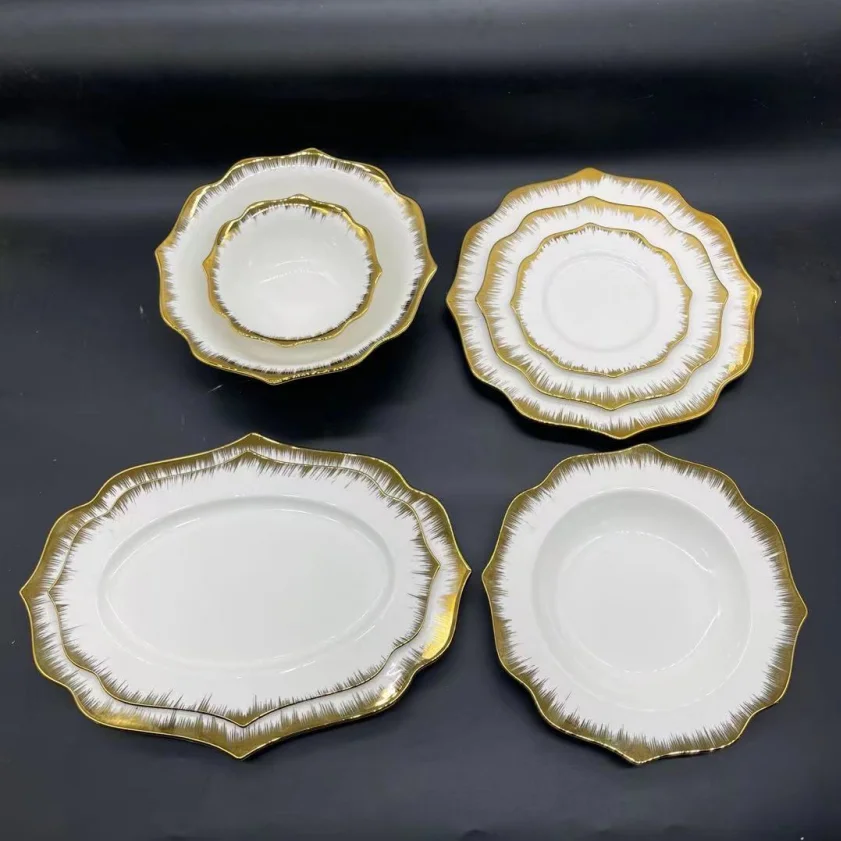 Zk230166 Ceramic Plates Sets Dinnerware Tableware Sets Luxury Tableware ...