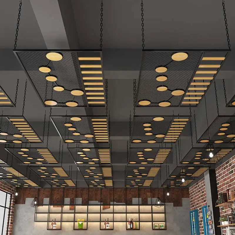 Customizable Industrial Restaurant Hanging Ceiling Screens Decorative ...