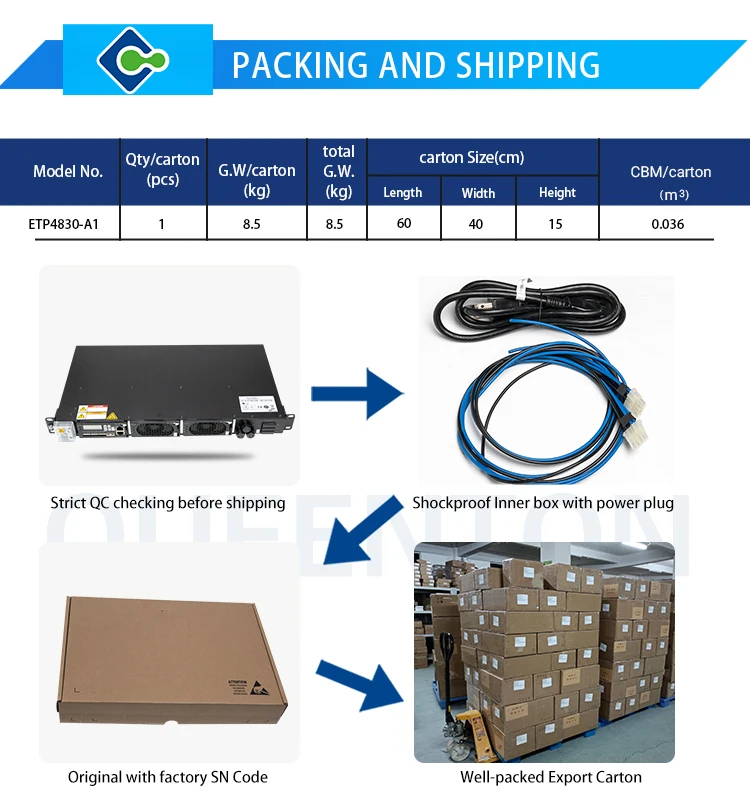 Etp4830 A1 30a电源转换器etp4830-a1 Ept48100 Olt交流交流直流etp4830电源整流器，用于olt ...